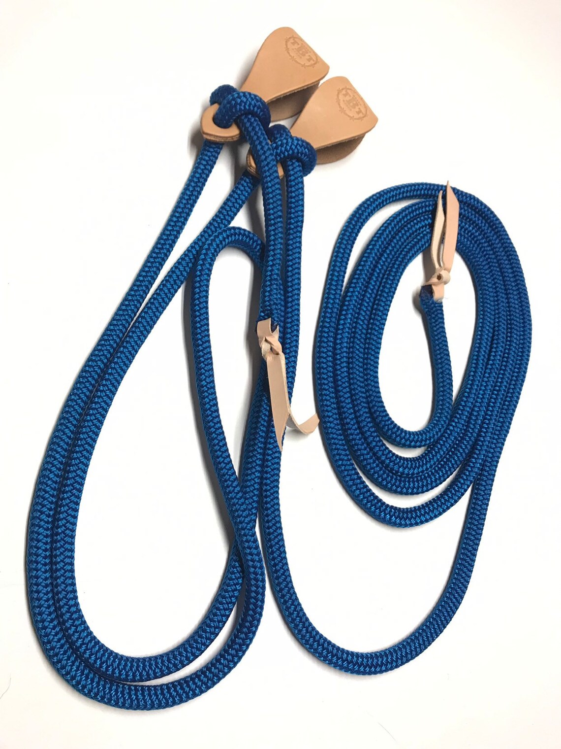 Western Rein Blue Rein Slobber Straps Clinician Rein Blue - Etsy