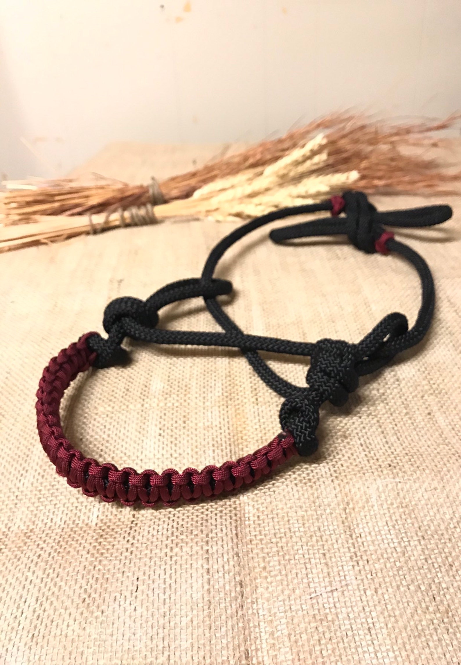 Indian Bosal Burgundy Indian Bosal Bitless Bridle Side Pull | Etsy