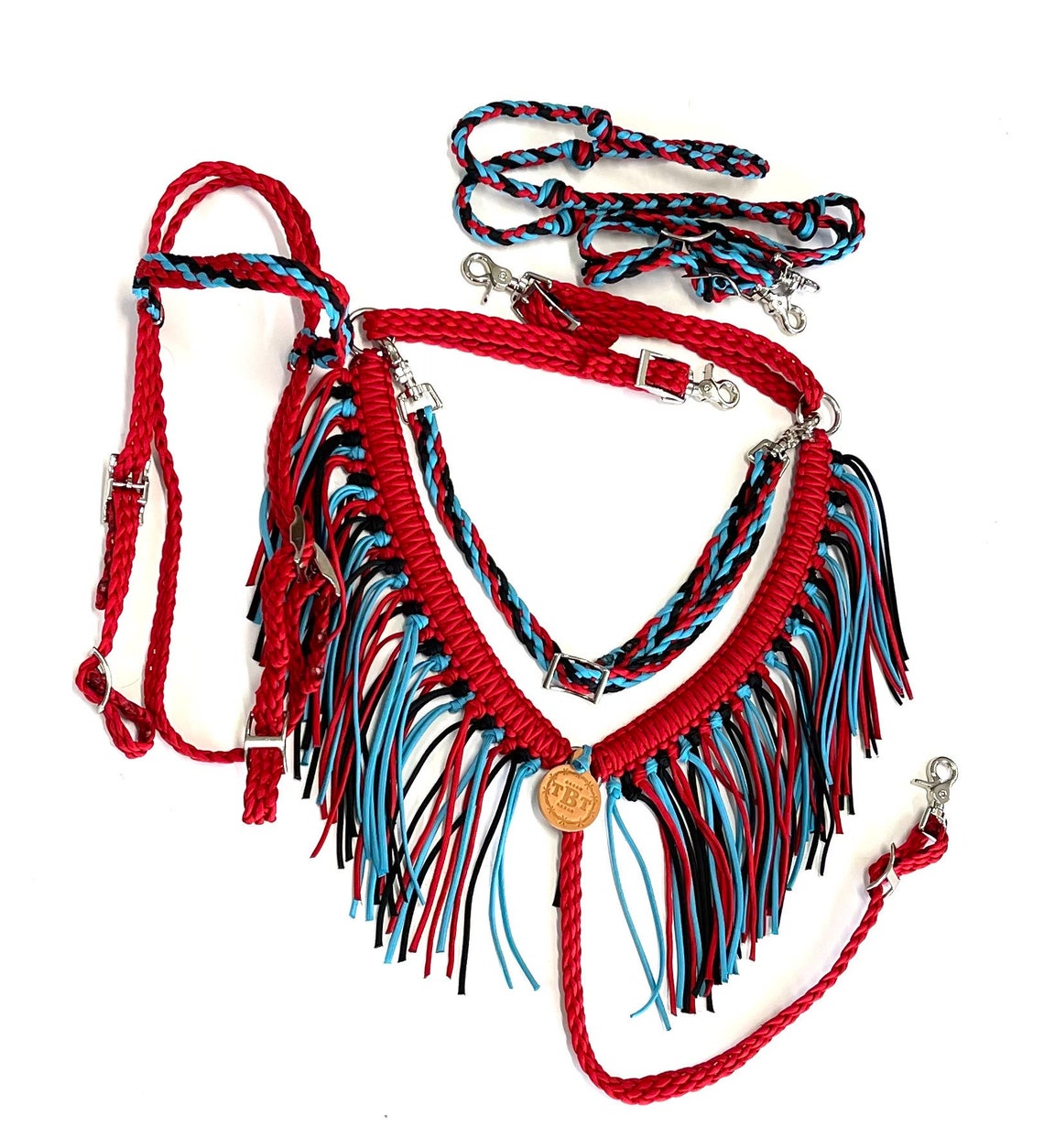 Horse Fringe Tack Set....small Pony Cob Horse or Horse Red - Etsy