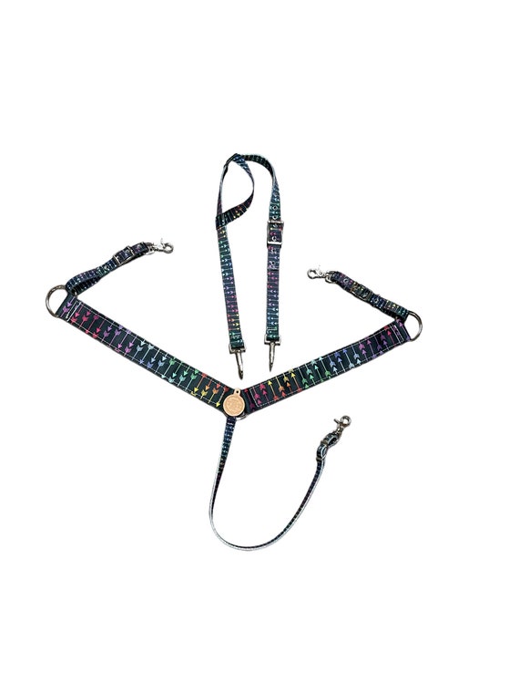 Horse Nylon Breast Collar and Quick Change One Ear in Arrows - Etsy