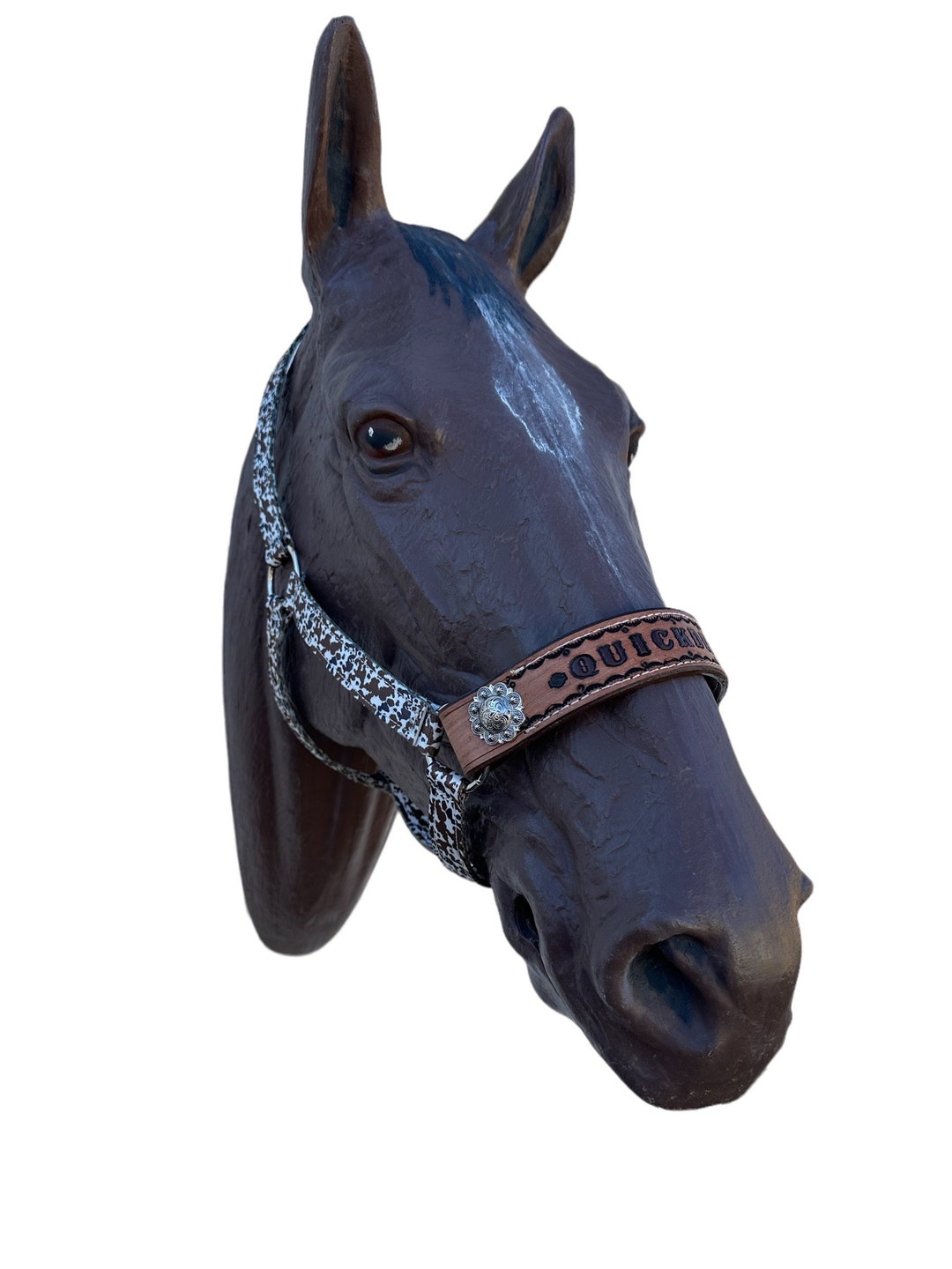 Personalized Cow Print Horse Halter - Etsy