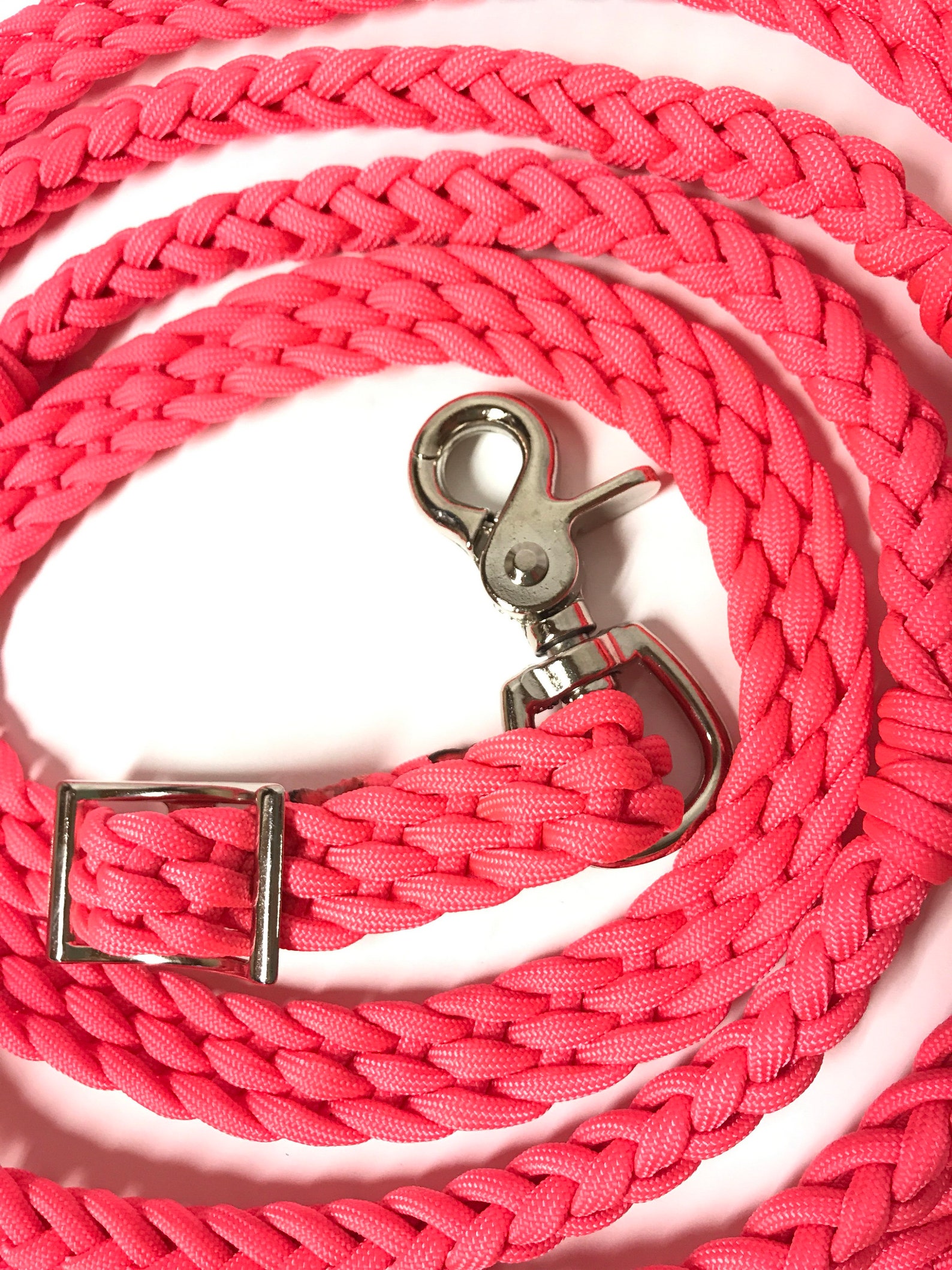 Barrel racing tack salmon pink reins | Etsy