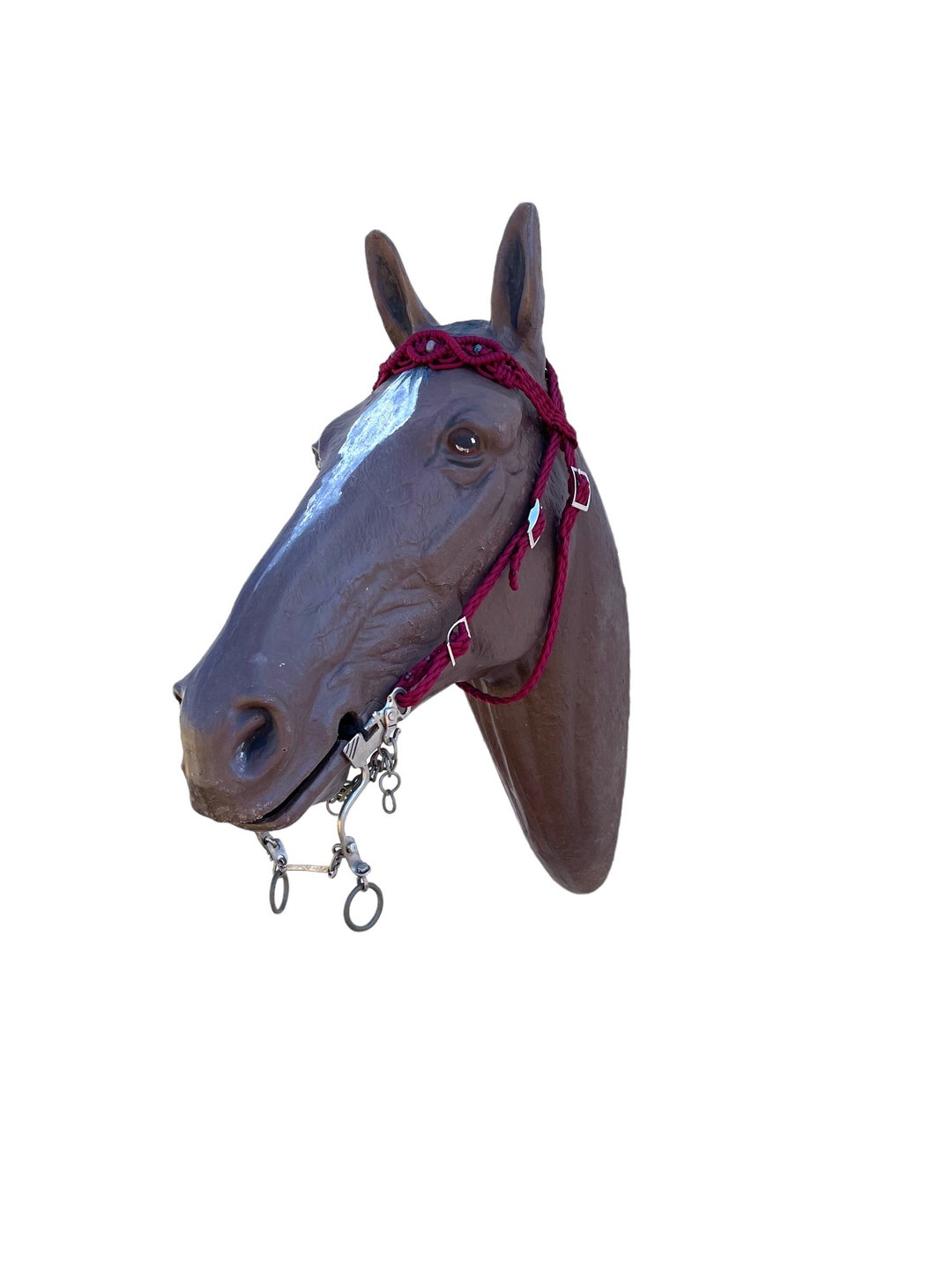 Macrame Bridle With Indian Agate Gemstones - Etsy