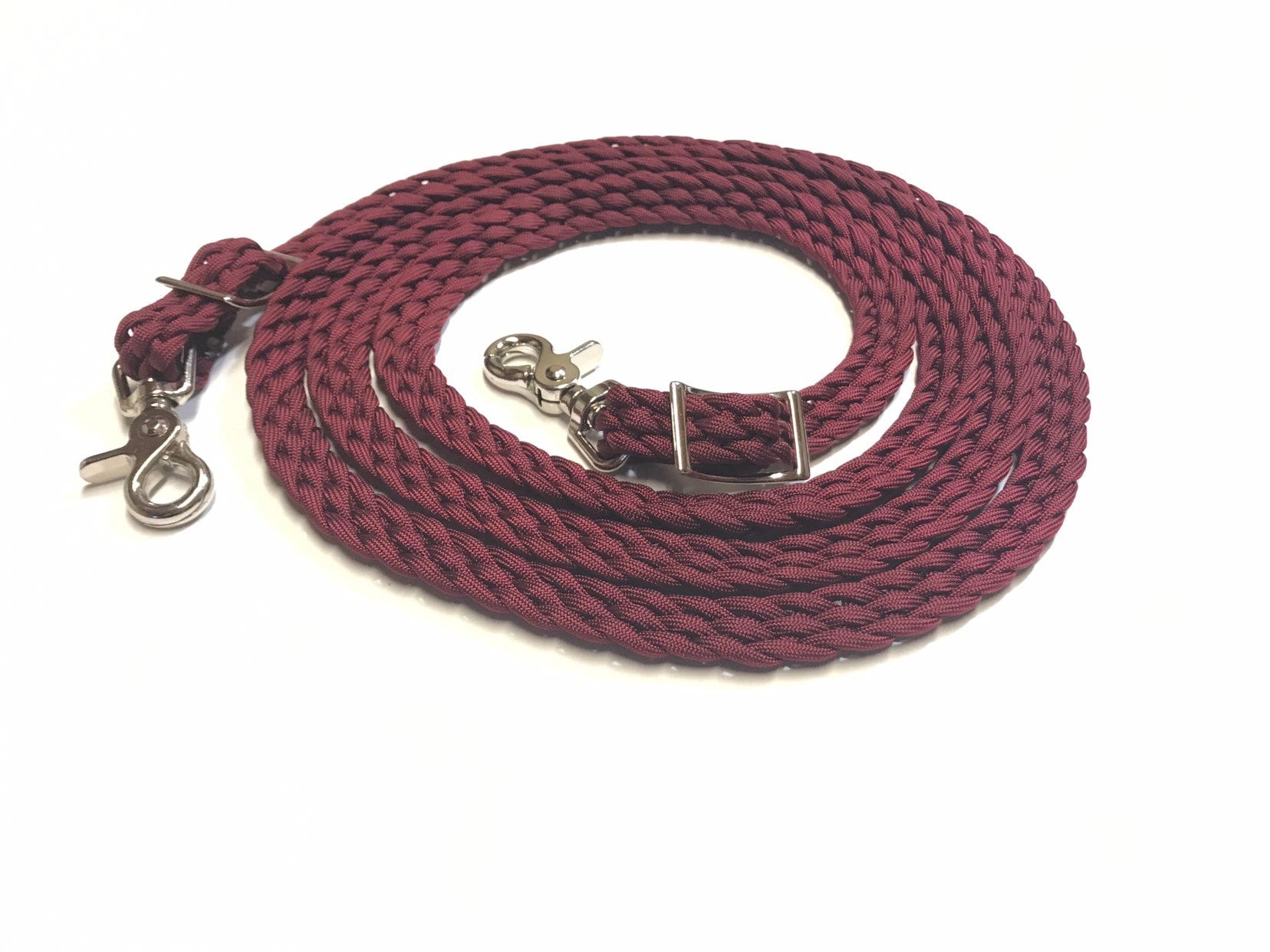 Burgundy Rein Reins Flat Reins Braided Reins Horse Tack - Etsy UK