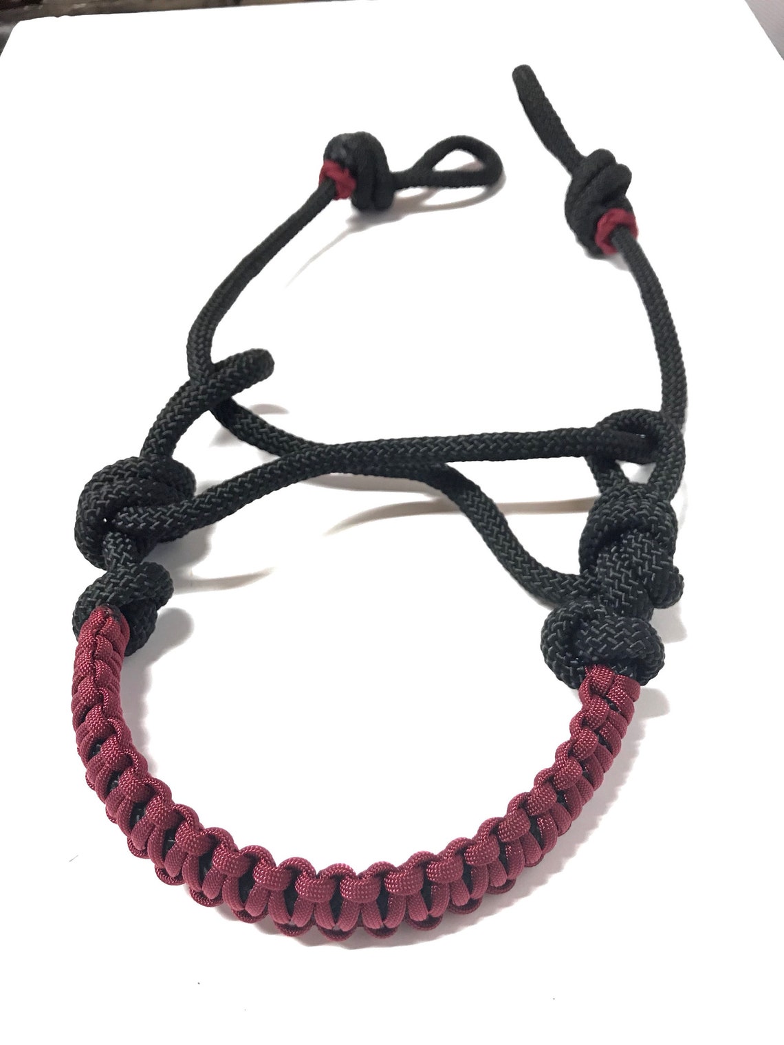 Indian Bosal, Burgundy Indian Bosal, Bitless Bridle, Side Pull ...