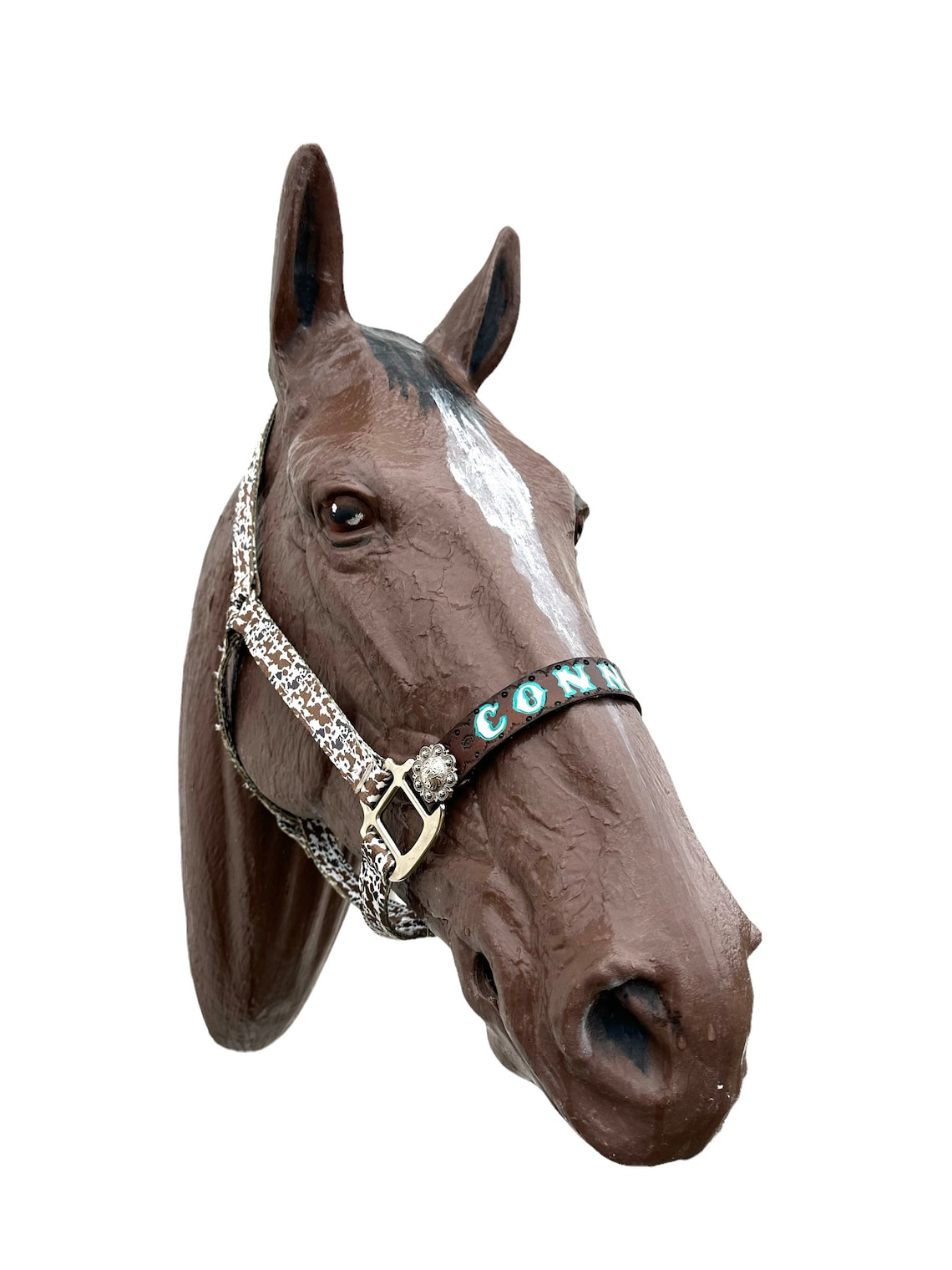 Personalized Cow Print Horse Halter - Etsy