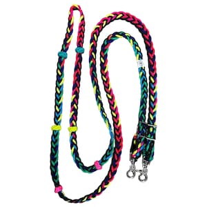 Barrel Racing Reins 1/2" , Training Reins, Rainbow Reins, Tie Dye Reins ...
