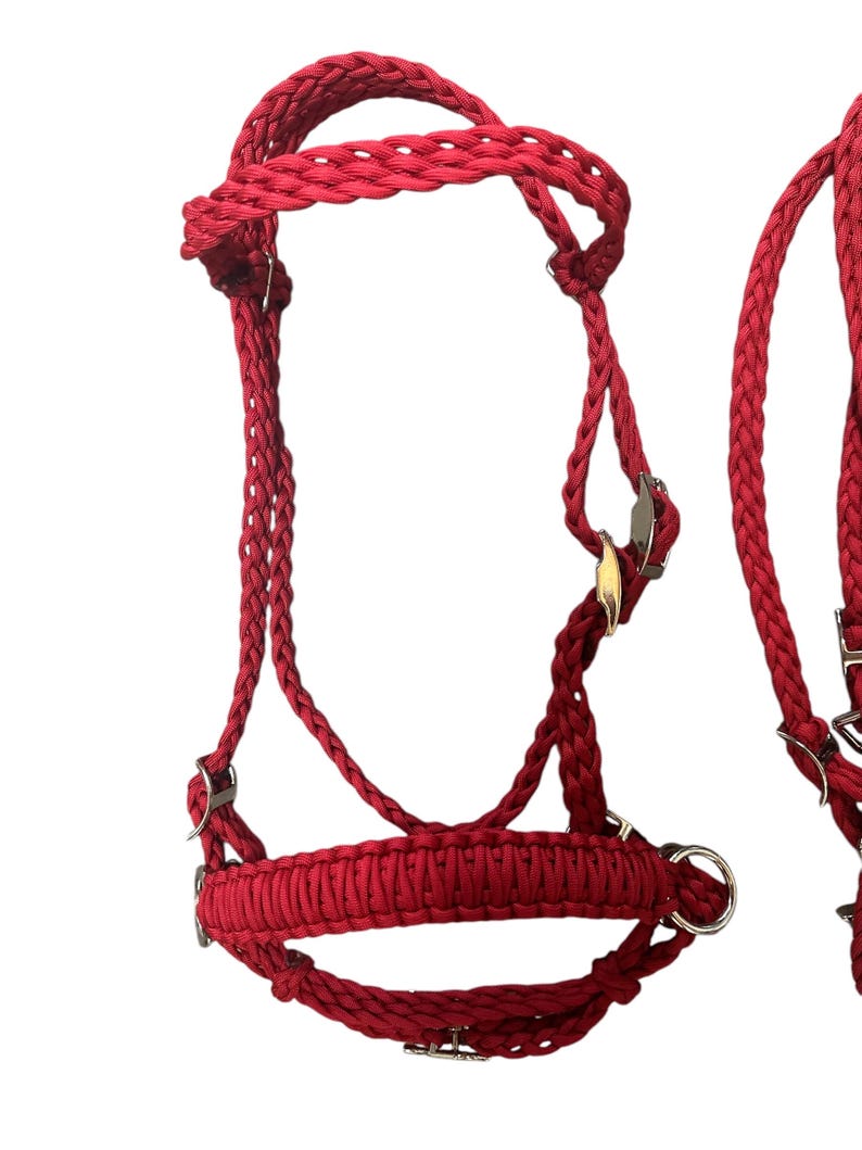 Red Pony Bitless Bridle With Side Pull Hackamore - Etsy