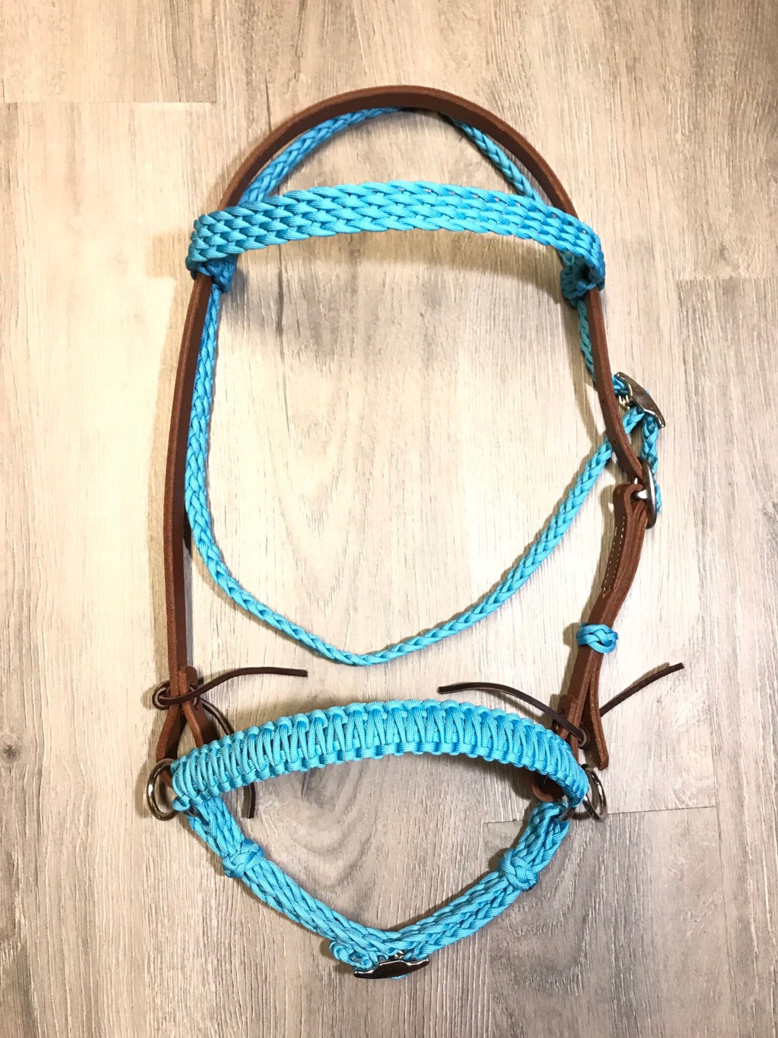 Bitless Bridle Leather and Paracord...also a Horse Bridle for - Etsy