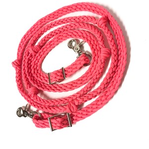 Barrel Racing Tack, Salmon Pink Reins - Etsy