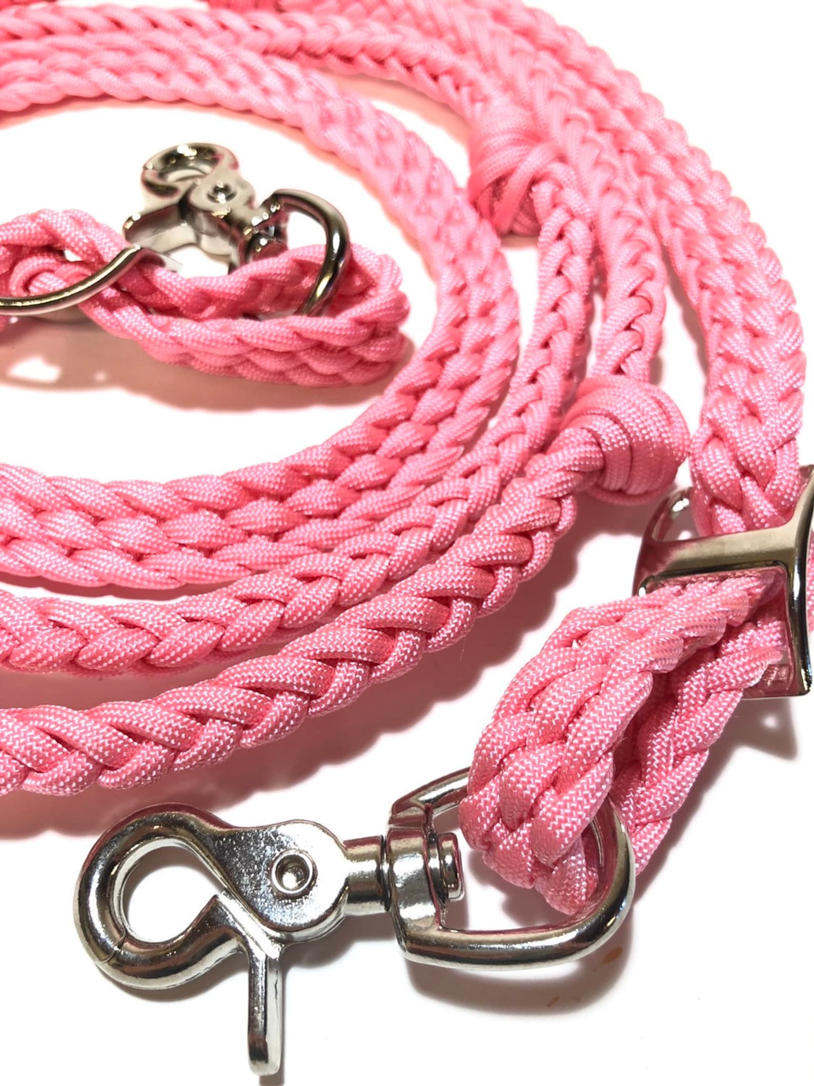 Pink Reins, Barrel Reins With Grip Knots - Etsy