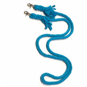 Neon Turquoise Cotton Rein, Aqua Rein - Etsy