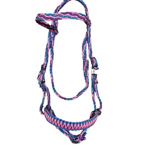 Bitless Bridle Pink, Lilac, and Turquoise. Pony, Large Pony, and Horse ...