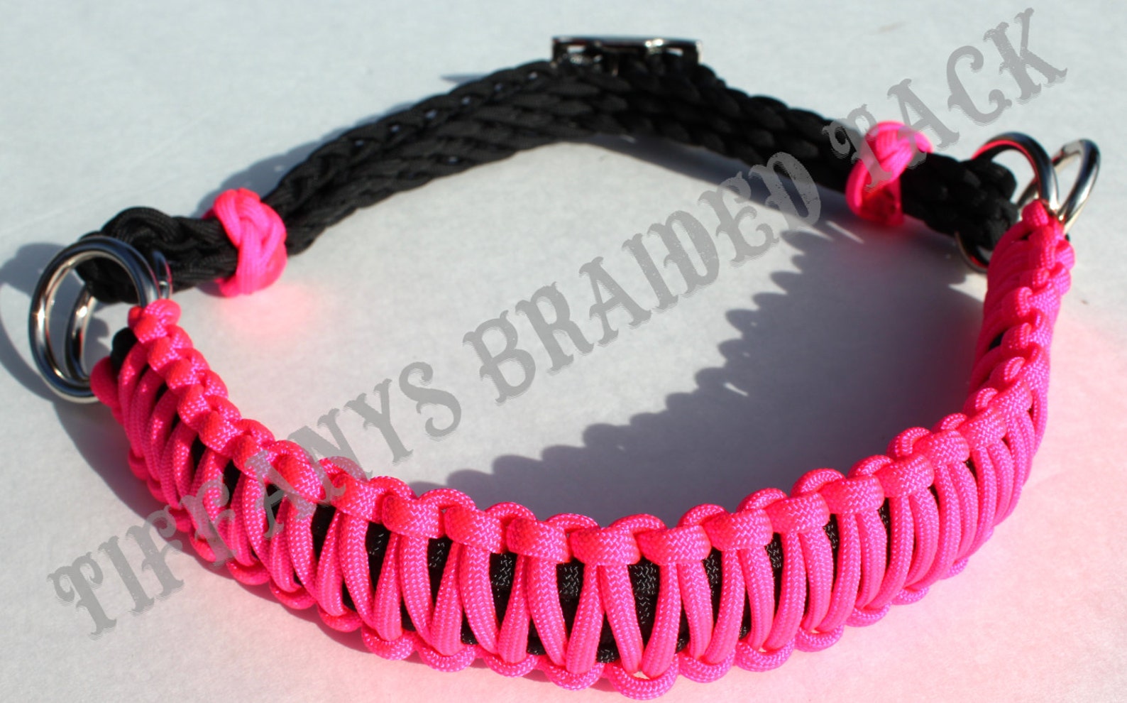 Side Pull Hackamore Hot Pink and Black Mini to Draft Size | Etsy