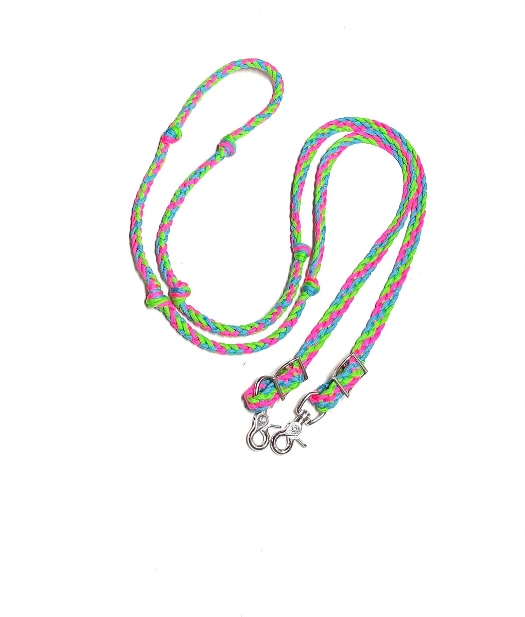 BARREL REINS, Paracord Barrel Reins, Custom Horse Tack, Braided Reins ...