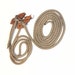 White Rope Reins 5/8, Horse Tack, Yacht Rope Reins, Rope Reins, Reins ...