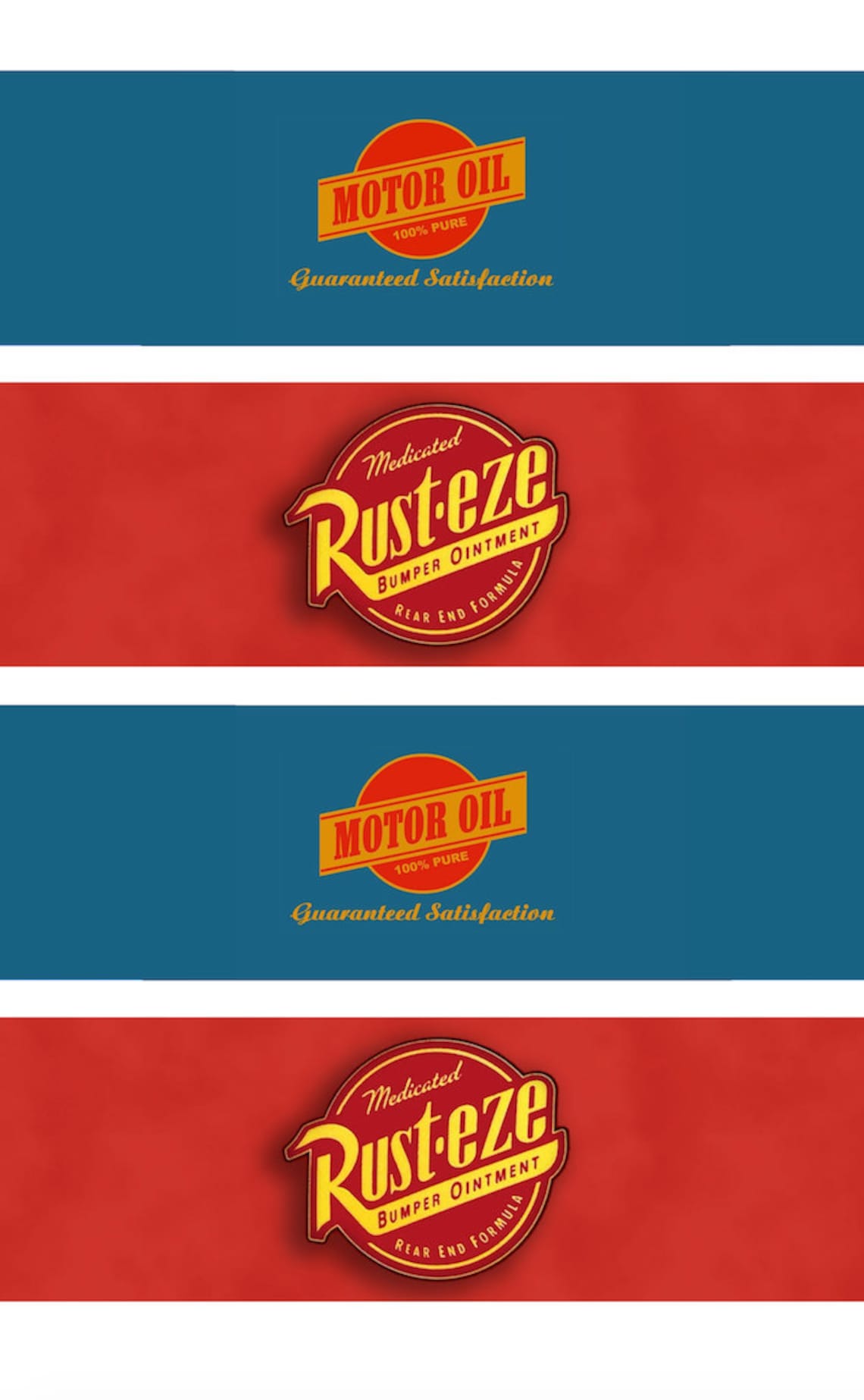 Disney Cars Motor Oil / Rust-eze Birthday Water Bottle Printable - Etsy