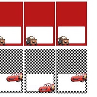 Disney Cars Food Labels Personalized - Etsy