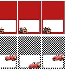 Disney Cars Food Labels Personalized - Etsy