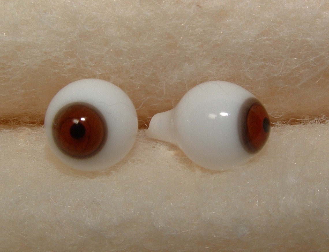 GERMAN Pre WW1 Antique Glass Doll Eyes - BROWN - Size 8mm - Etsy
