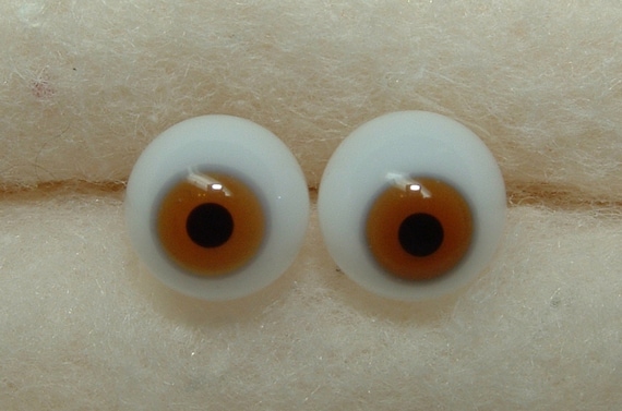 GERMAN Pre WW1 Antique Glass Doll Eyes BROWN Size 9mm | Etsy