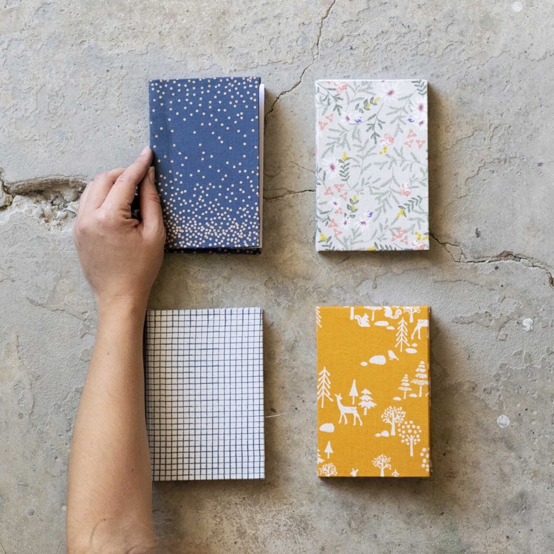 Notebook Diy-kit: Bookbinding With Cotton Fabric - Etsy