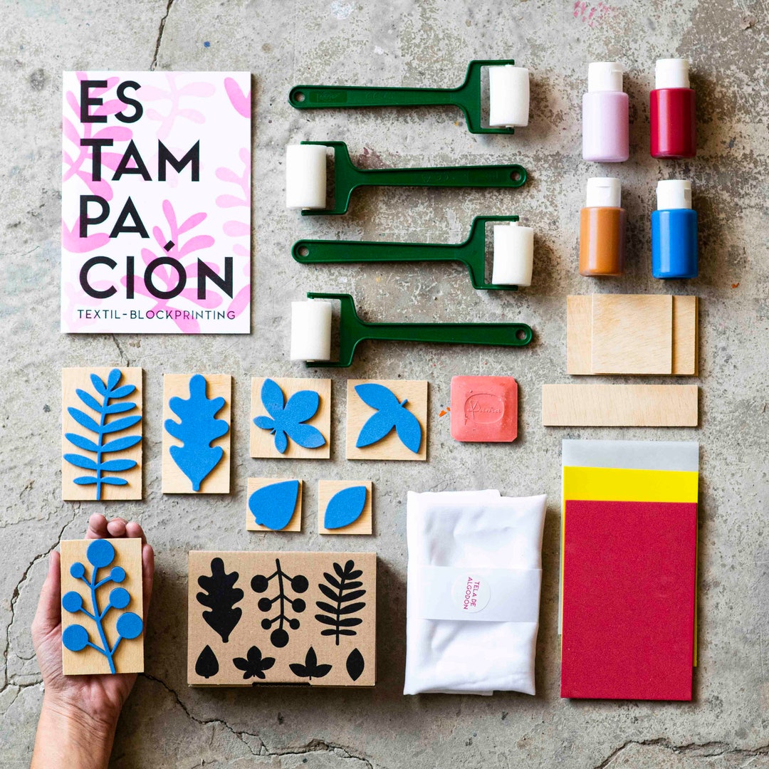 Blockprinting Kit NATURE - Etsy