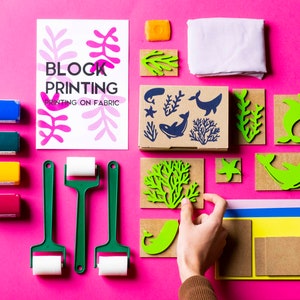 Blockprinting Kit OCEAN - Etsy