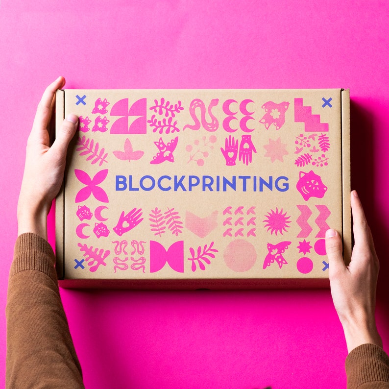Blockprinting Kit OCEAN - Etsy