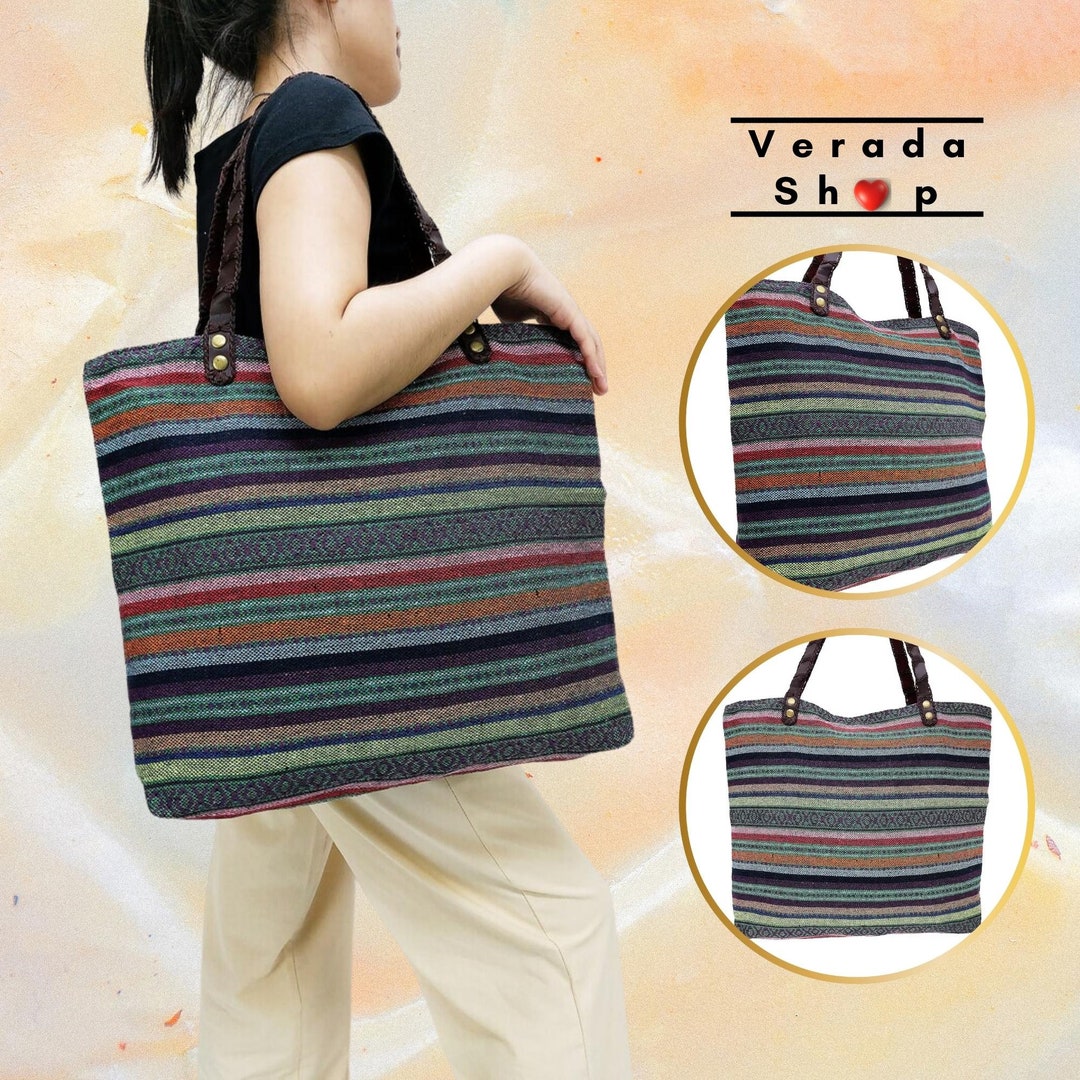 Woman Bag Handbag Thai Woven Bag,cotton Bag,purses Tote Hippie Bag,hobo ...