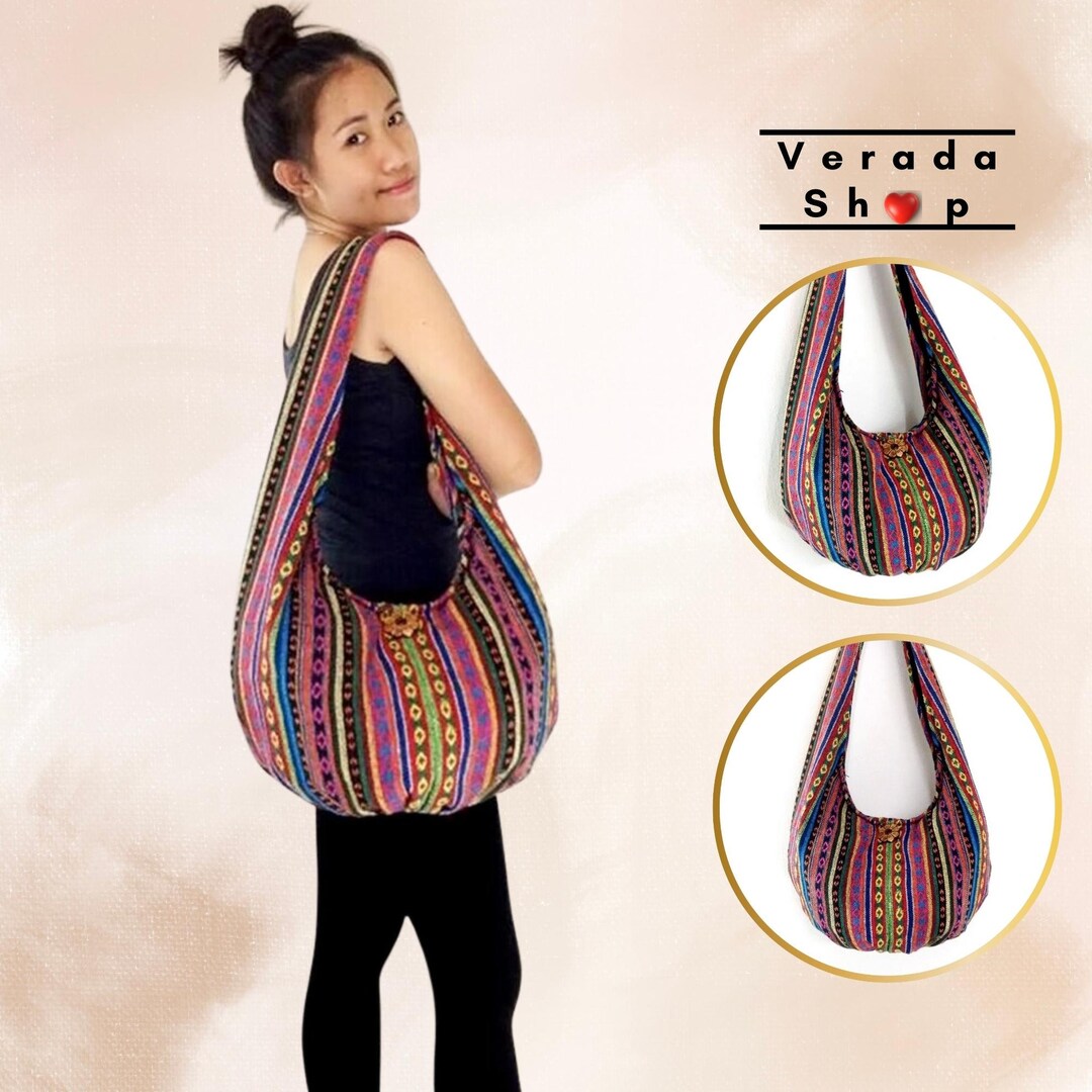 Woven Bag Handbagspurse Tote Thai Cotton Bagtribal - Etsy