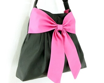 Pink Bow Tote Bag - Etsy