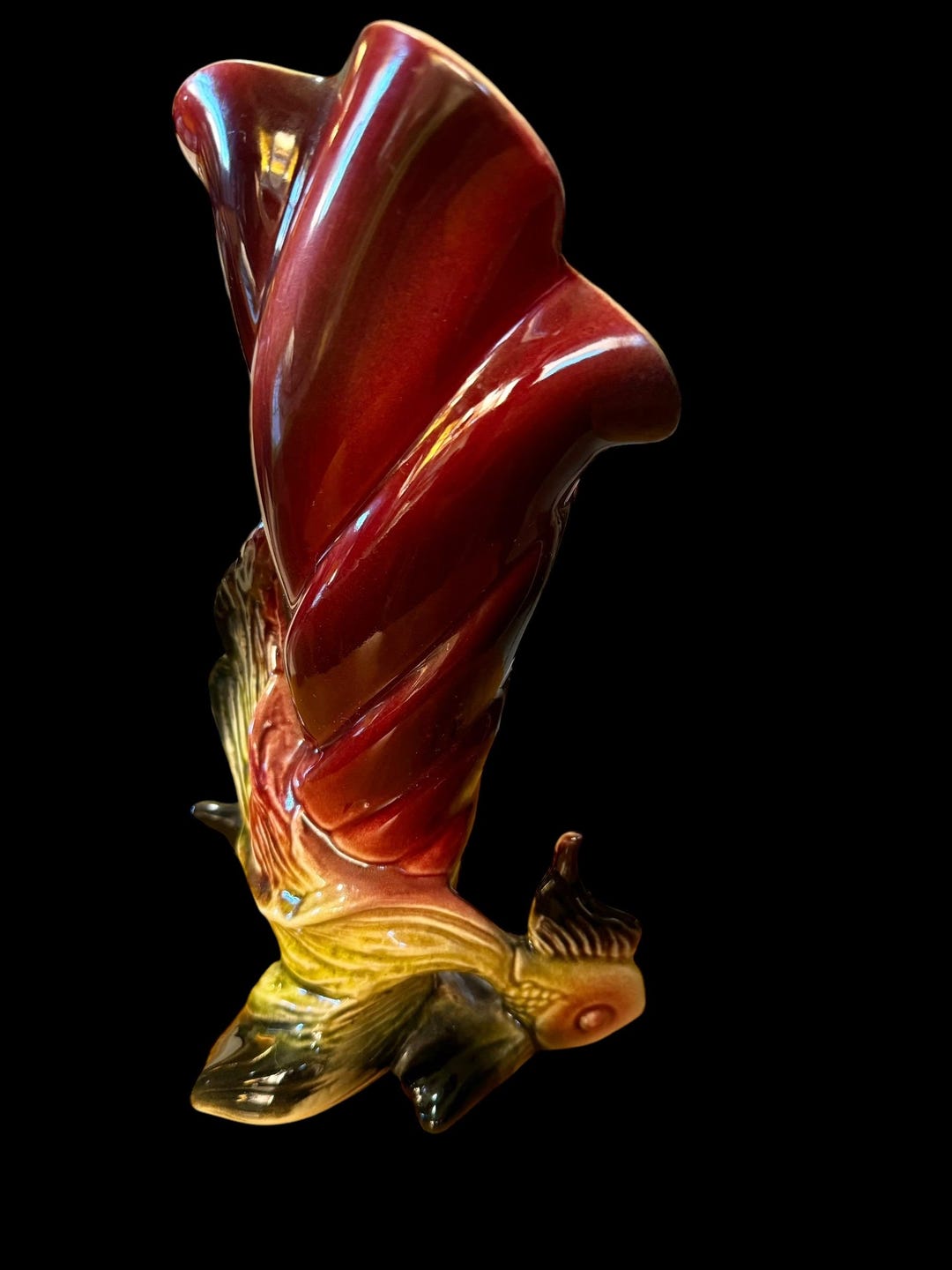 1950s Hull Ebbtide Seashell Fish Vase - Etsy