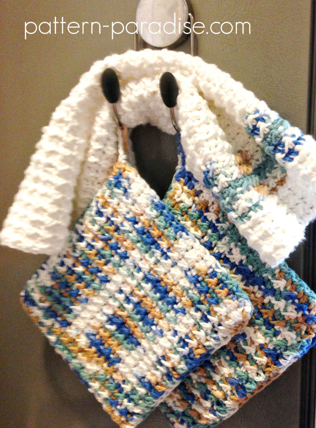 Crochet Pattern Potholder Dishtowel Oven Mitt PDF 12-112 INSTANT ...