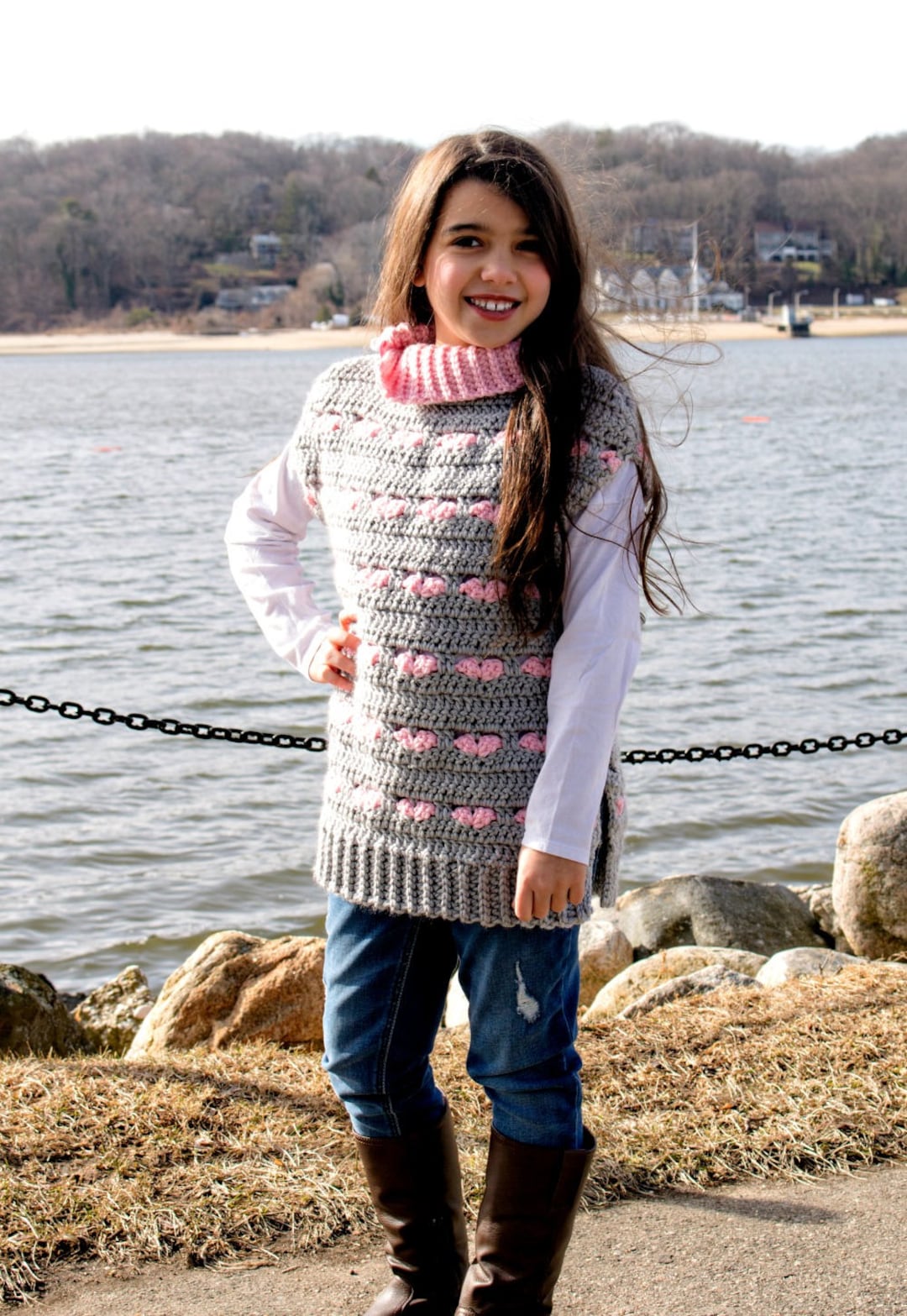 Crochet Pattern Sweater, Poncho, Tunic, Girl's Sweater, Girl's Poncho ...