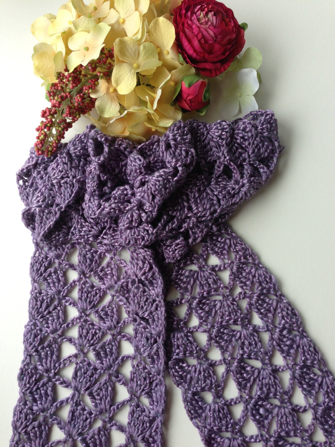 Trellis Scarf or Cowl, PDF 12-038 INSTANT DOWNLOAD - Etsy