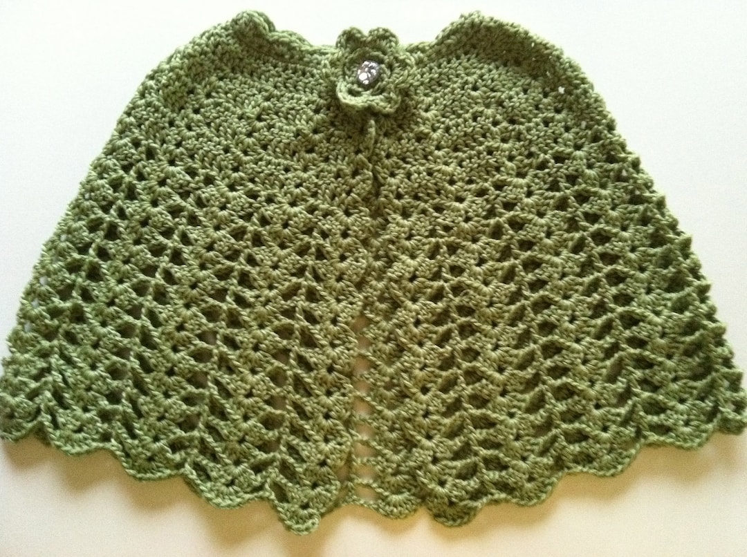 Crochet Pattern for Cape Poncho Shawl, Lacy Cape, PDF 12-040 INSTANT ...