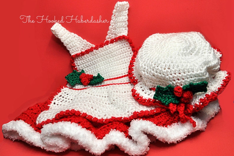Santa Apron & Hat Crochet Pattern PDF12-122B INSTANT DOWNLOAD - Etsy