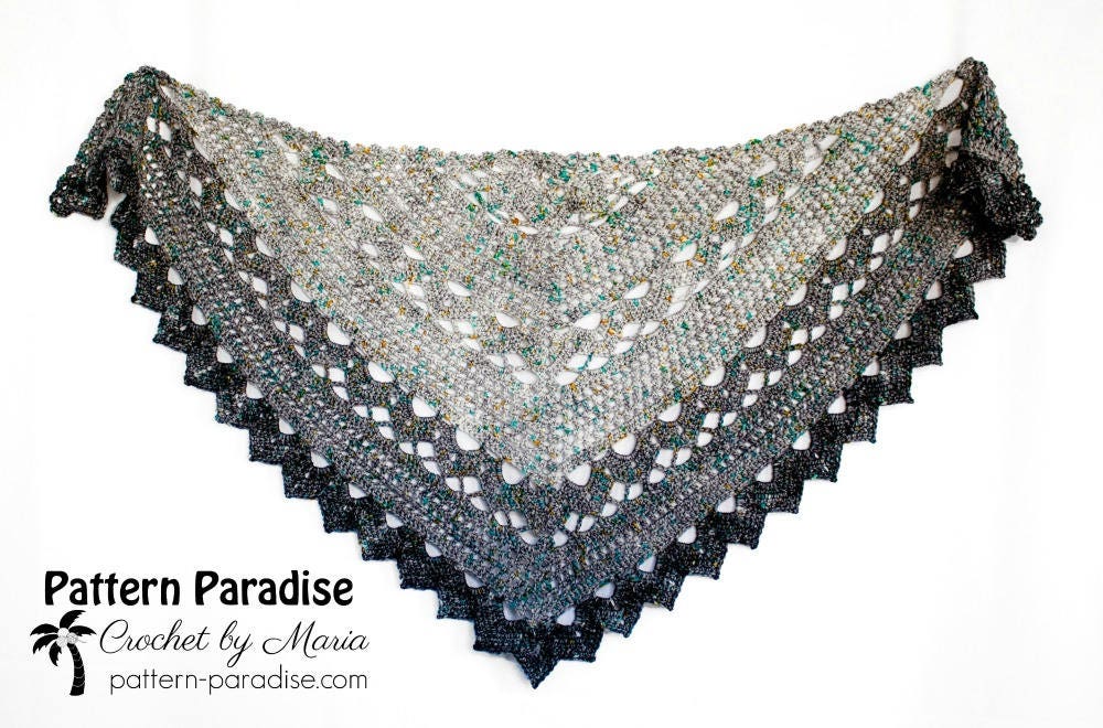 Crochet Pattern for Spring Showers Shawl Wrap Women's | Etsy