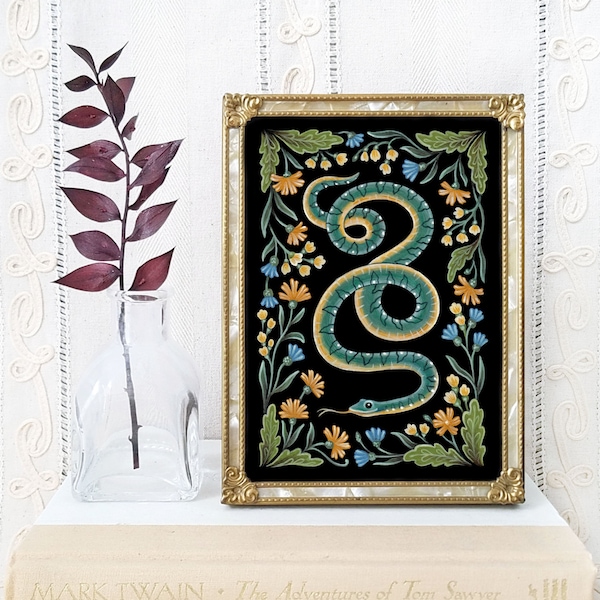 Snake Art - Etsy