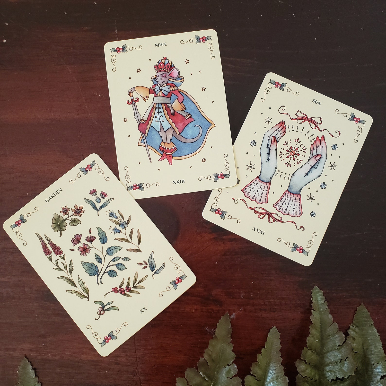 Yuletide Tales Lenormand Christmas Oracle Cards Yule | Etsy