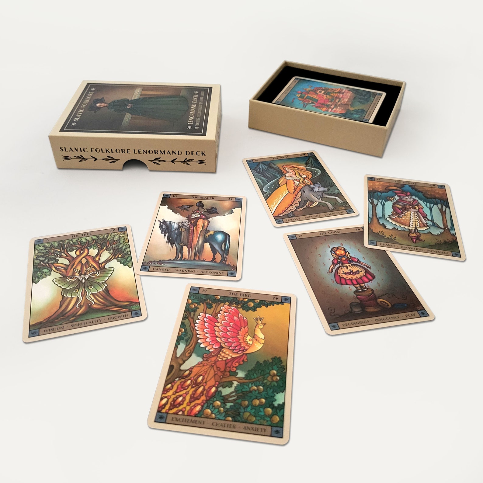 Slavic Folklore Lenormand Deluxe Edition Fairy Tale Oracle Cards ...