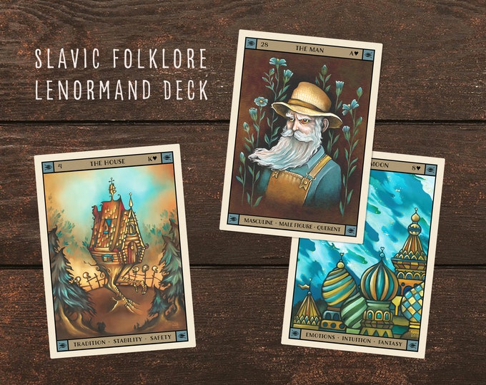 Slavic Folklore Lenormand - Deluxe Edition - Fairy Tale Oracle Cards ...