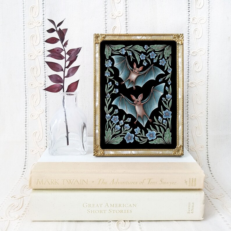 Bat Art Print Watercolor Painting Print Vintage Bat Art - Etsy Canada