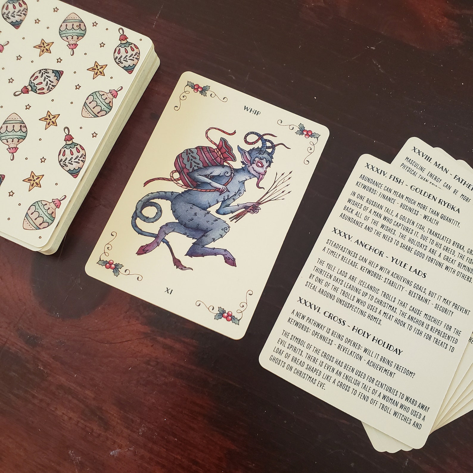 Yuletide Tales Lenormand Christmas Oracle Cards Yule | Etsy