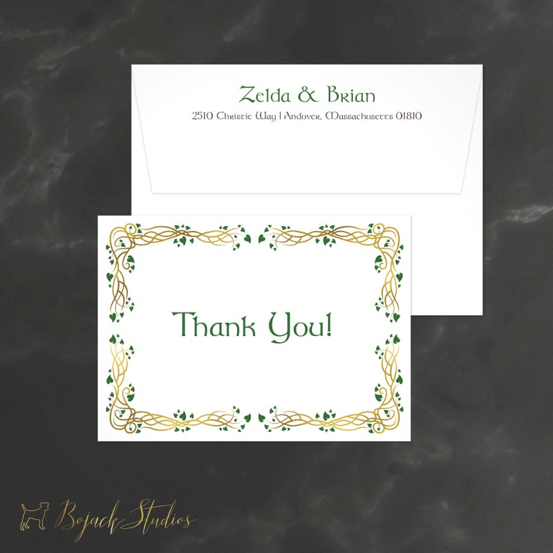 Zelda Thank You Card - Etsy