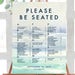 HUE WAVE Watercolor Seating Chart Poster, Printable Seating Chart ...