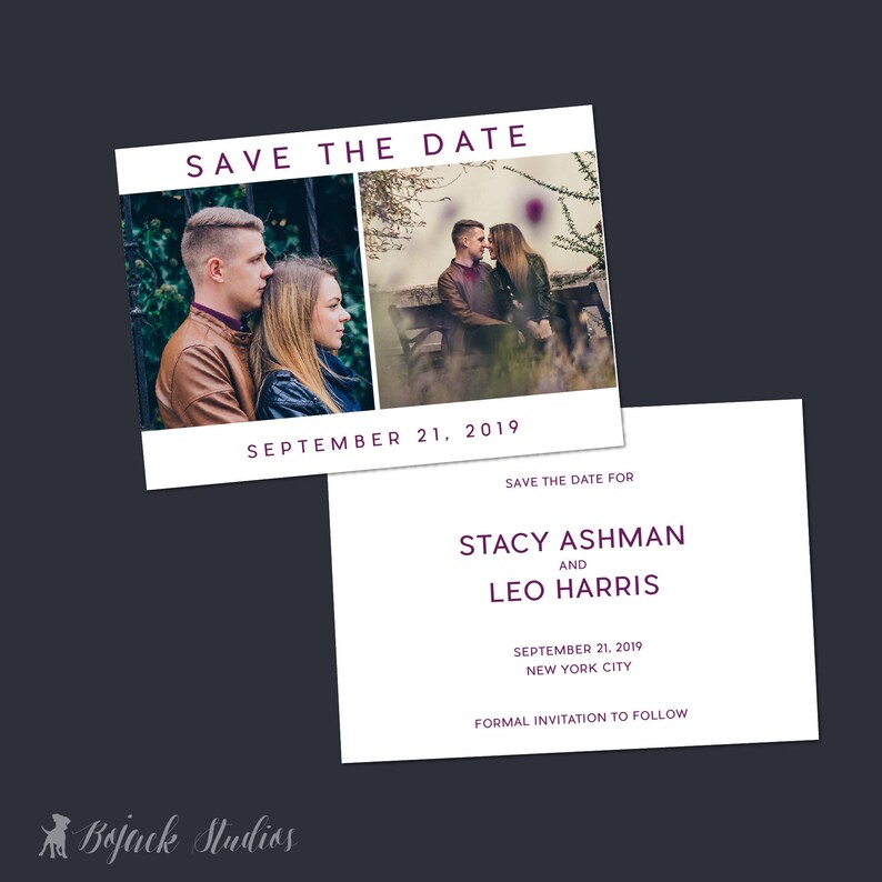 Photo Save the Date, Save Our Date Card, Wedding STD, Wedding ...