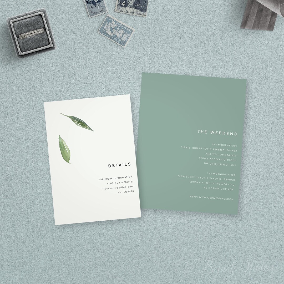 Large Insert, Info Card, Digital Info Card, Printed Info Card, Printed ...