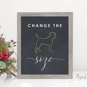 Change the Size of My Signs - Printable Digital Download Wedding Signs ...